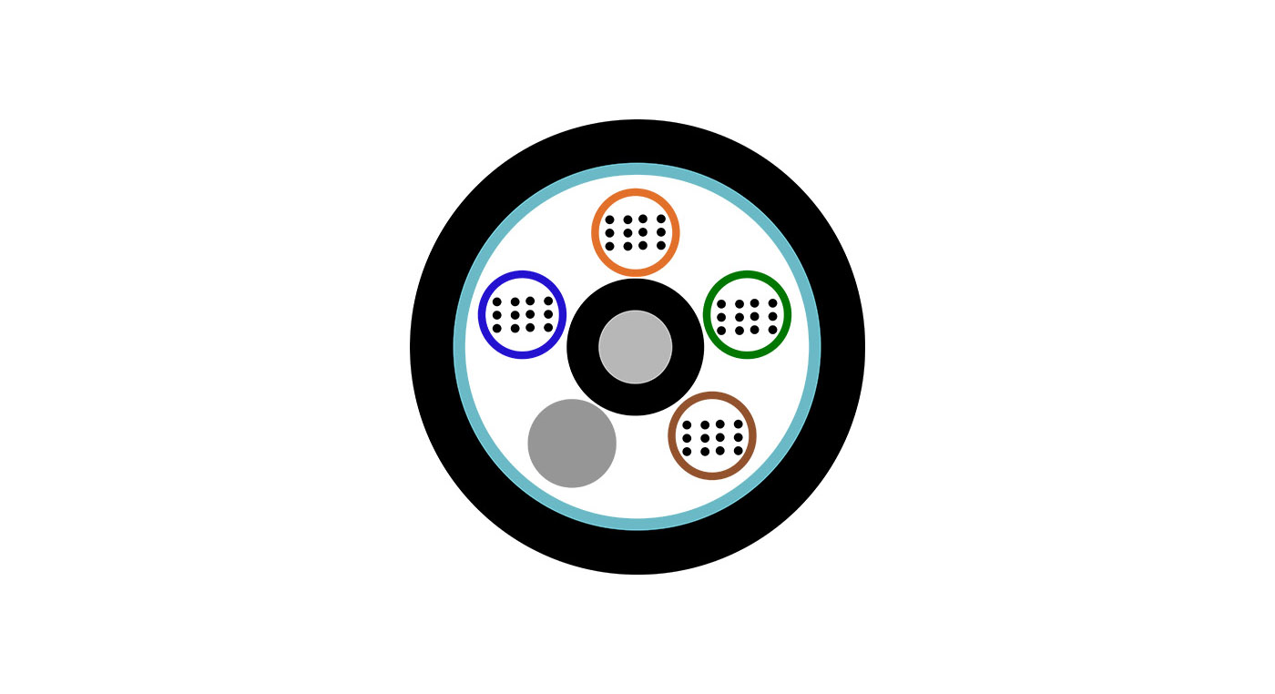 GYTS-48b1 - 48-Fiber Round Optical Cable, Armored | Cables | Fiber ...