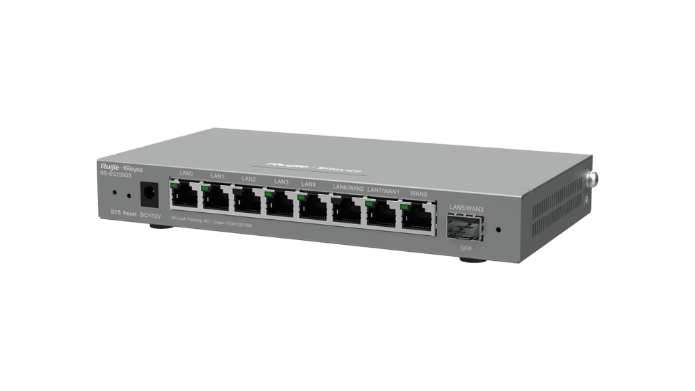 Reyee RG-EG209GS - Cloud Managed Router 8x Gigabit, 1x SFP Uplink Ports ...
