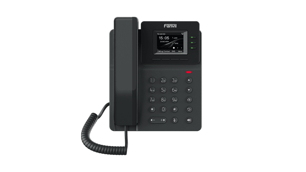 Fanvil V60P - 4 ხაზიანი PoE IP ტელეფონი, 320x240 ფერადი ეკრანით (PSU ...